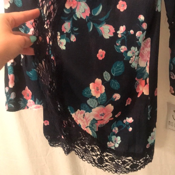 Miss Chievous | Sweaters | Nwt Miss Chievous Beautiful Light Floral ...
